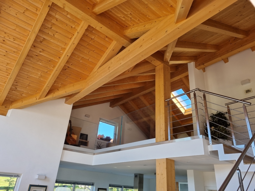 Glulam roof structures - Wooden Houses - NorgesWood