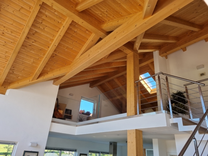 Klijuotos medienos stogo konstrukcijas - Wooden Houses - NorgesWood
